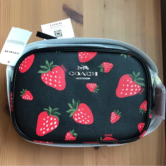 Coach | Bags | Coach Jamie Camera Bag With Wild Strawberry Print | Poshmark